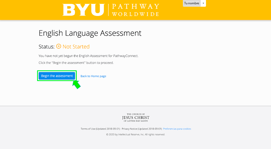Pathway Assessment – PathwayStudent